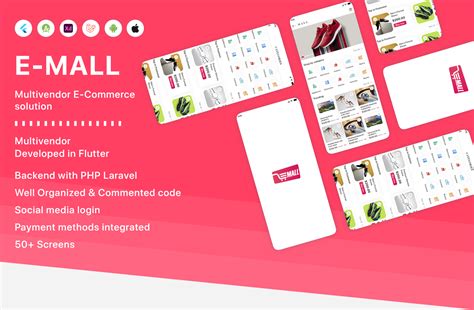 E Mall Multivendor Multi Stores Flutter Ecommerce Codemarket