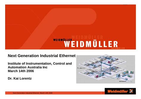 Pdf Next Generation Industrial Ethernet Iica Papers Weidmuller · Next Generation