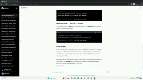 Python Namedtuple To Dict Youtube