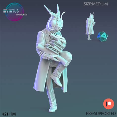 3d Printable Scientist Set Alien Technology Analyst Cyberpunk