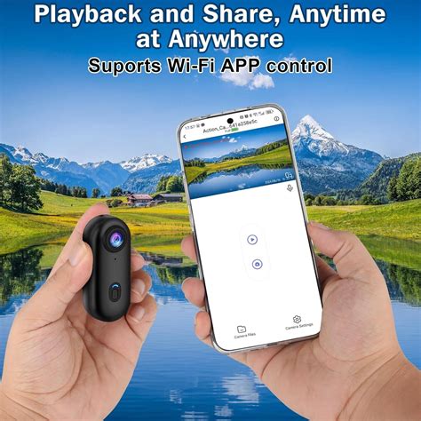 I3 4k Thumb Action Camera Tiny Size Mount Anywhere Small Body Camera With Spring Clip