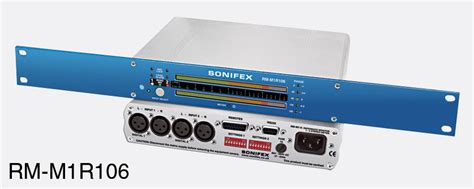 SONIFEX RM M1R106 REFERENCE MONITOR METER LED 106 Segment 1x Stereo Rack Mounting