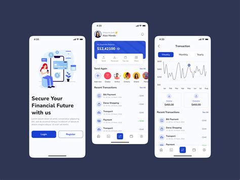 E Wallet Mobile App Ui Design Behance