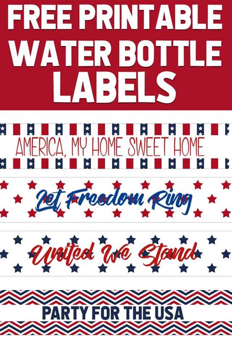 Free Patriotic Party Printables Easy Good Ideas