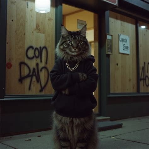Bad Beaver Design Co On Instagram Sanja In The Hood Gangstercat