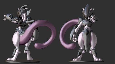 🐉 Armored Mewtwo・ 3d File For 3d Printing・cults