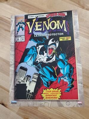 Venom Lethal Protector 2 By Mark Bagley Marvel Comic Book Poster Ebay