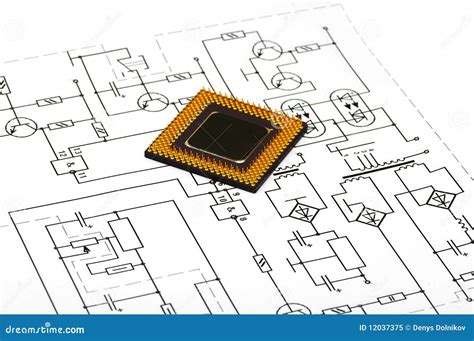 Macro View Of Cpu Stock Image Image Of Connection Chip 12037375