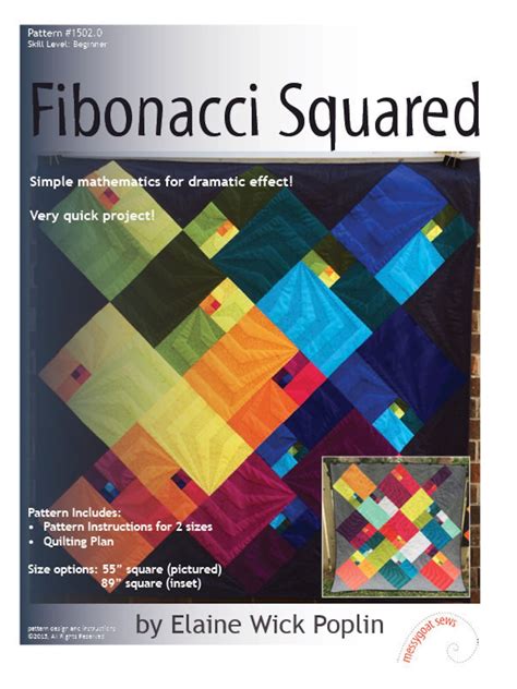 Fibonacci Squared Pattern PDF Download Etsy