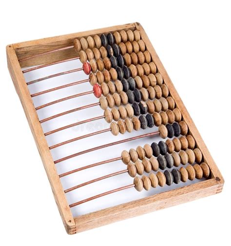 mathematical calculator abacus with papers stock image image of
