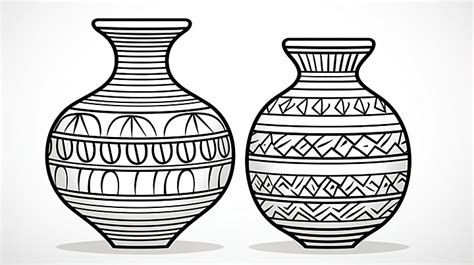 항아리 도자기 흑백 색칠하기 책 개요 벡터 일러스트 레이 션 귀여운 그림 귀엽다 귀여운 일러스트 Png 일러스트 및 이미지 에 대한 무료 다운로드 Pngtree
