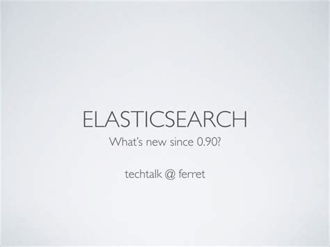 Elasticsearch Ppt