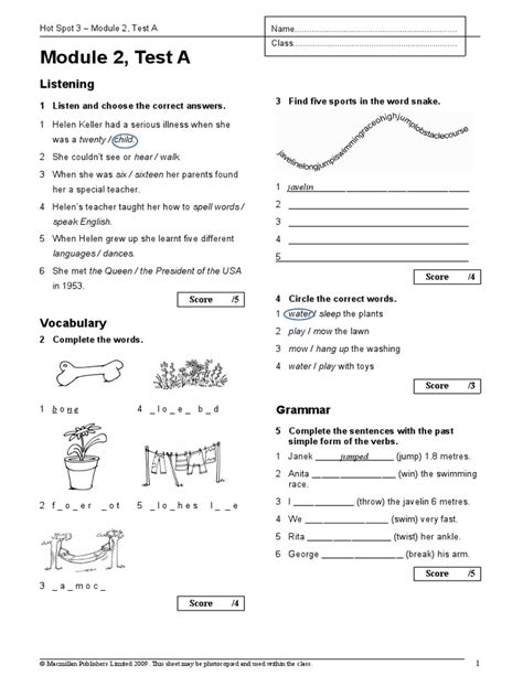 Module 2 Test A Listening Pdf Linguistics Human Communication