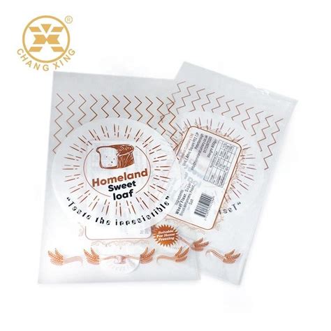 Food Grade Plastic Bakery Bread Packaging Lldpe Food Packaging Bread Bags