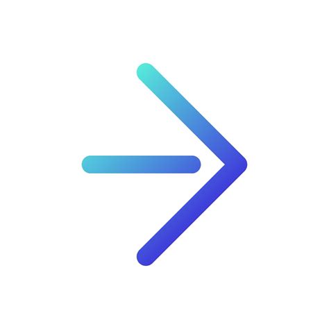 Move Forward Pixel Perfect Gradient Linear Ui Icon Social Media App Navigation Next Step Line