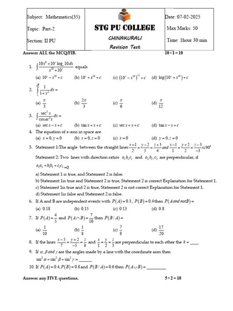 Part 2 Qp 1 Pdf Mathematical Physics Geometry