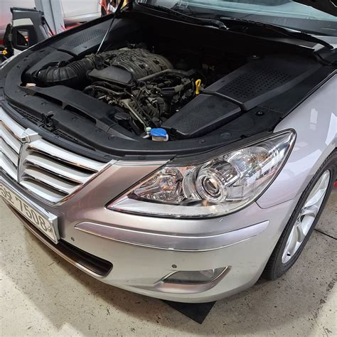 사자카 제네시스 Ocv밸브 오일역류현상 초기 제네시스에서 다발생 오일이 엔진 하네스를 타고 각종 Facebook