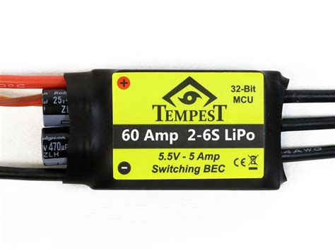 Tempest Brushless Bit ESC S Voltage A SBEC