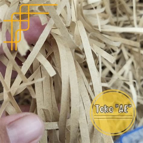 Jual Kertas Serut Coklat Shredded Papper Per 100 Gram Shopee Indonesia