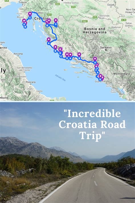 Croatia Road Trip Plan And Itinerary Map Of Croatia Coastal Route