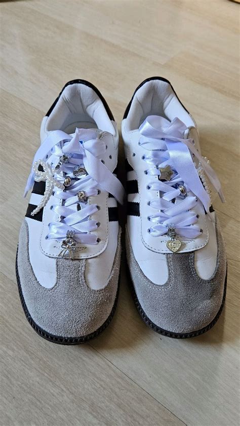 Sambas Bow Cetim🎀 Swag Shoes Girly Shoes Pretty Shoes Sneakers