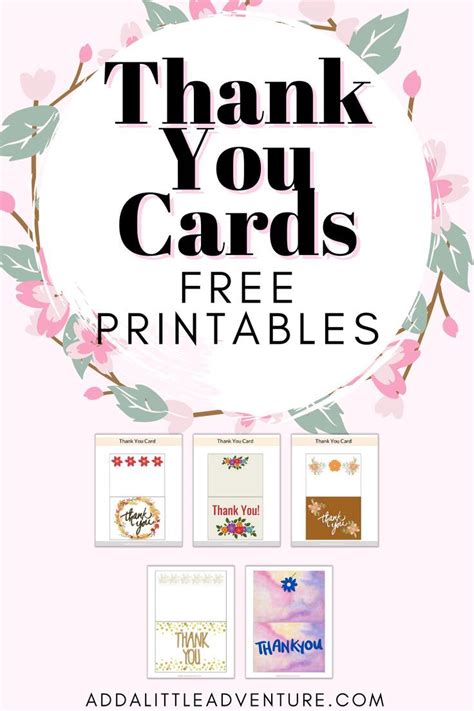 Printable Thank You Cards Artofit