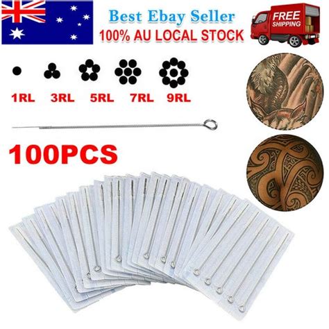 100pcs Disposable Tattoo Needle Pins Lining Shading Needles 1rl 3rl 5rl 7rl P1f9 Ebay Australia