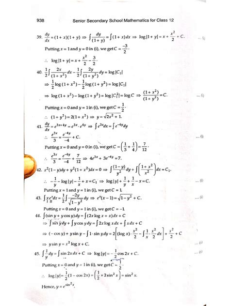 Integration Math Pdf
