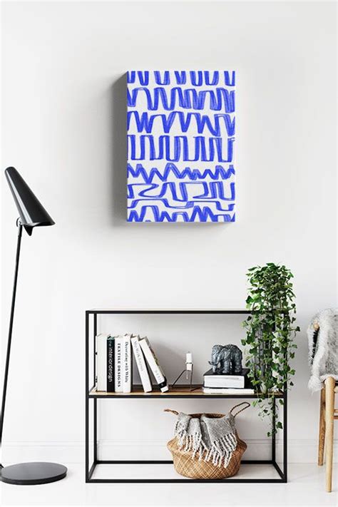Blue Lines Canvas Artdesign