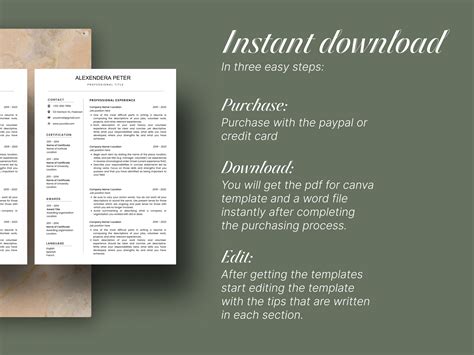 Professional Simple Resume Template Bundle With Cover Letter And