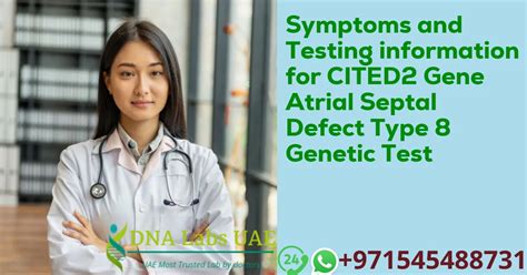 Symptoms And Testing Information For Cited2 Gene Atrial Septal Defect Type