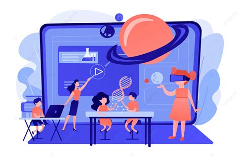 Smart Classroom Vector Design Images Futuristic Classroom Smart Space