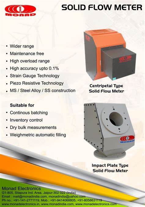 Source India Solids Flow Meter