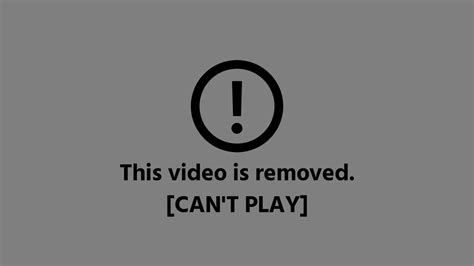 Removed Video YouTube