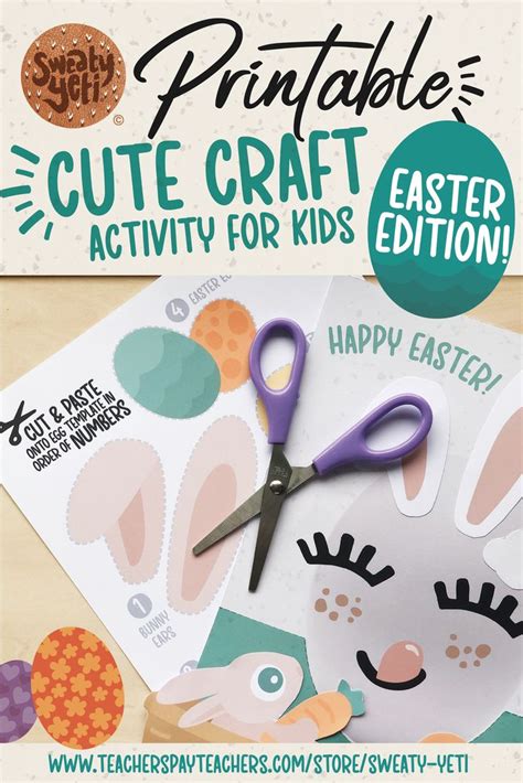 Easter Craft Activity Fine Motor Skills Art Craftivity Classroom