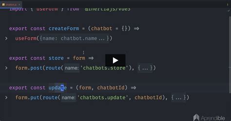 Lección 19 Cómo Reutilizar Formularios De Inertia Chatbots