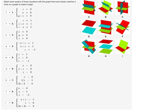 Solved Match Each System Of Linear Equations With The Graph