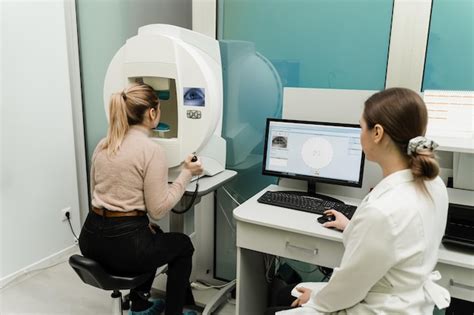 Perimetry Visual Field Test For Measure All Areas Of Eyesight Including