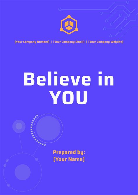 Free Tech Cover Page Template To Edit Online