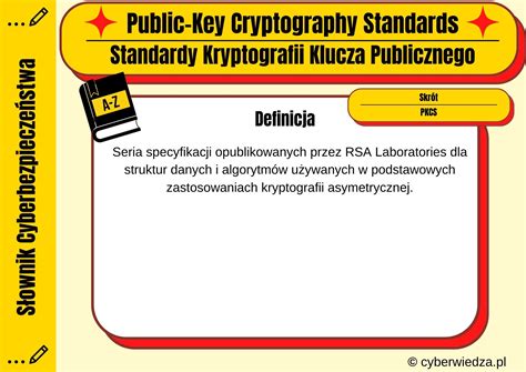 Public Key Cryptography Standards Standardy Kryptografii Klucza