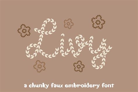 Embroidery Font