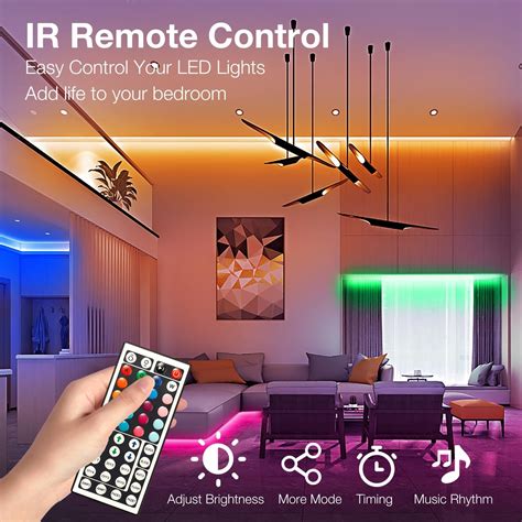 100ft Led Strip Lights Smart Light With App Remote Control Rgb Led