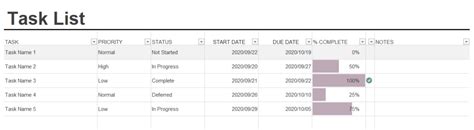 Excel Priority List Template