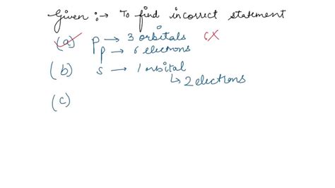 SOLVED Which Of The Following Statements Are Correct Electrons Occupy Orbitals So As To