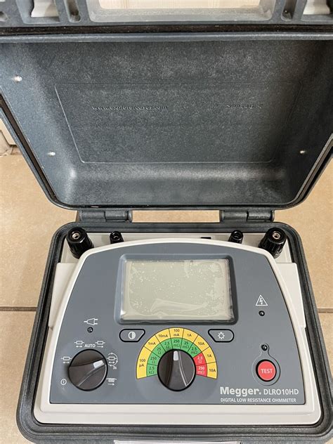 Megger Dlro10hd 10 Amp Digital Low Resistance Ohmmeter Industrial