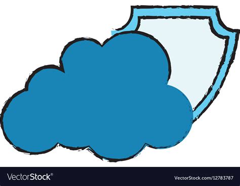 Cloud Computing Security System Royalty Free Vector Image
