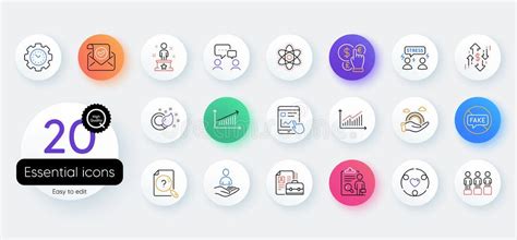 Simple Set Of Lgbt Inspect And Inclusion Line Icons For Web