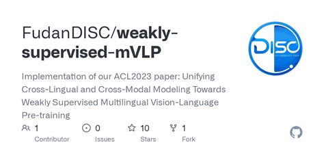 Github Fudandisc Weakly Supervised Mvlp Implementation Of Our