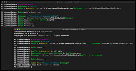 Comunicar Dos Procesos En Powershell Utilizando Pipes Operating
