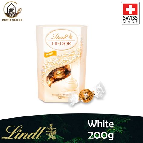 Lindt Lindor White Chocolate Truffles 200g Swiss Made Shopee Malaysia